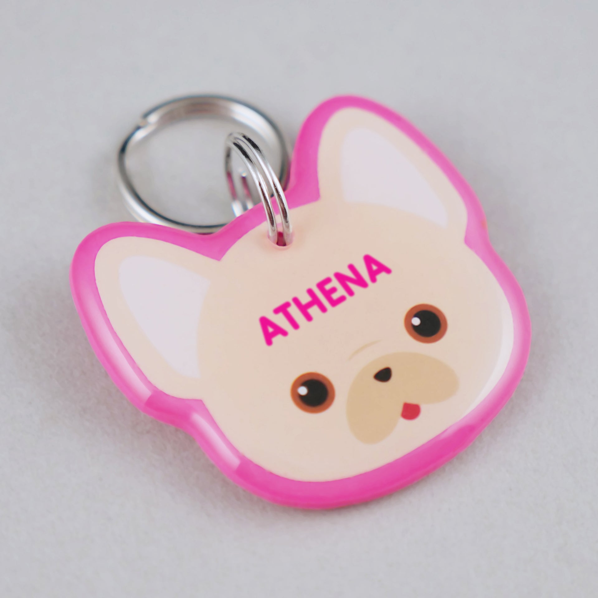 Frenchie Dog ID Tag | Cute Pet Puppy Collar Accessory – Pixsqueaks
